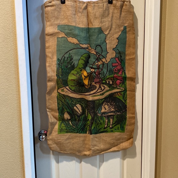 Unknown | Other | Alice In Wonderland Burlap Sack Wall Art | Poshmark